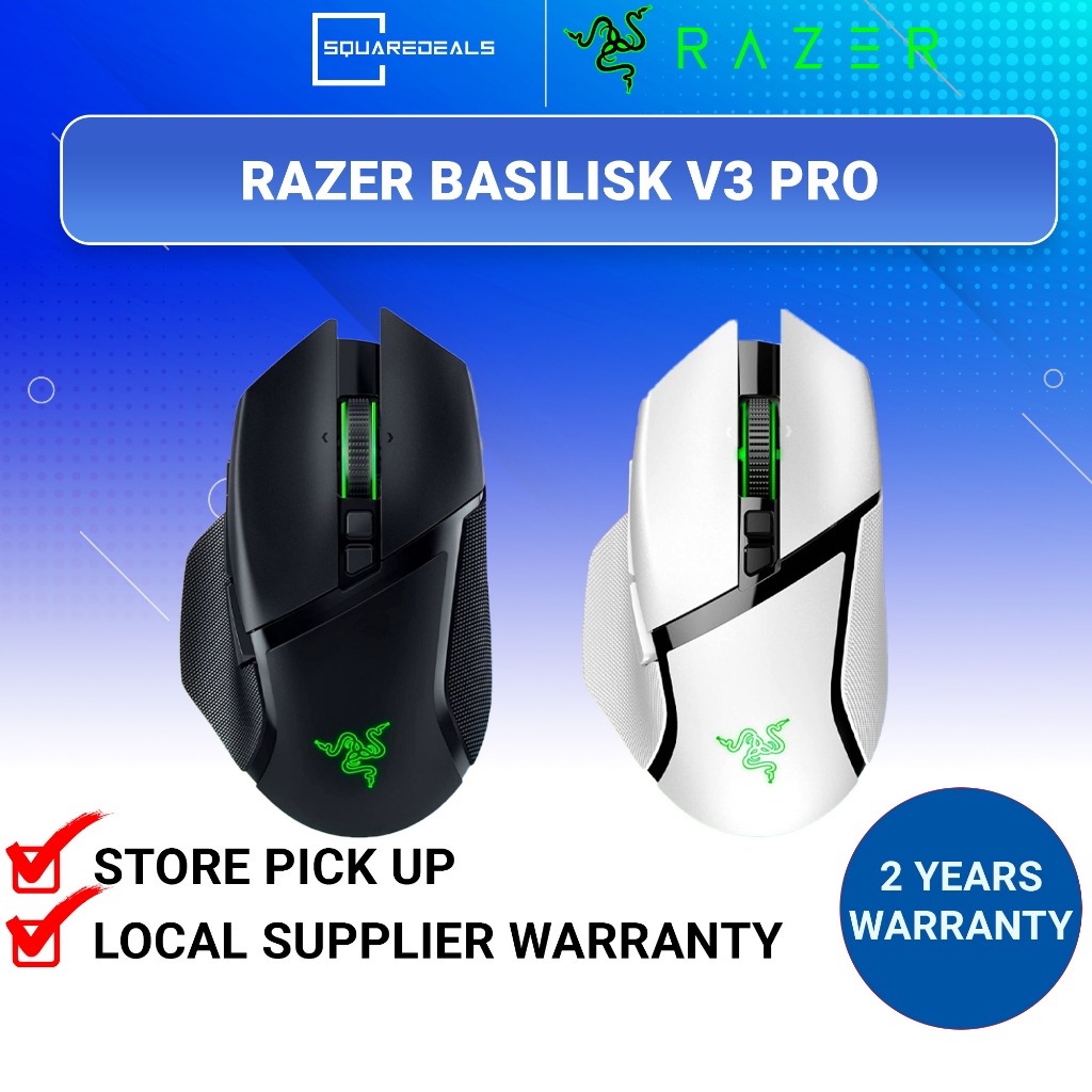 AUG PROMO | RAZER Basilisk V3 Pro Customizable Wireless Gaming Mouse ...