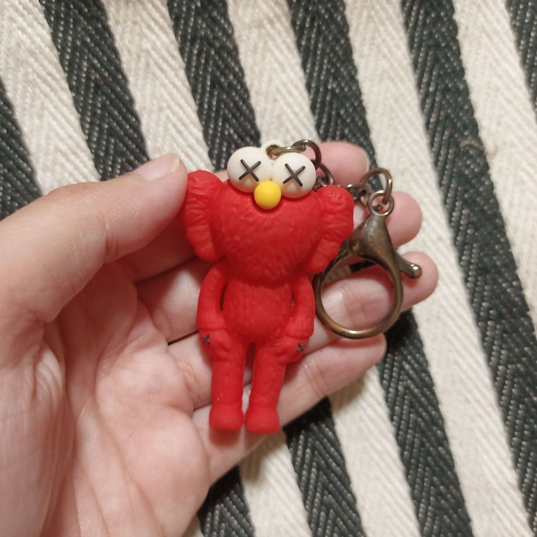 Kaws x Sesame Street Elmo Keychain on Carousell