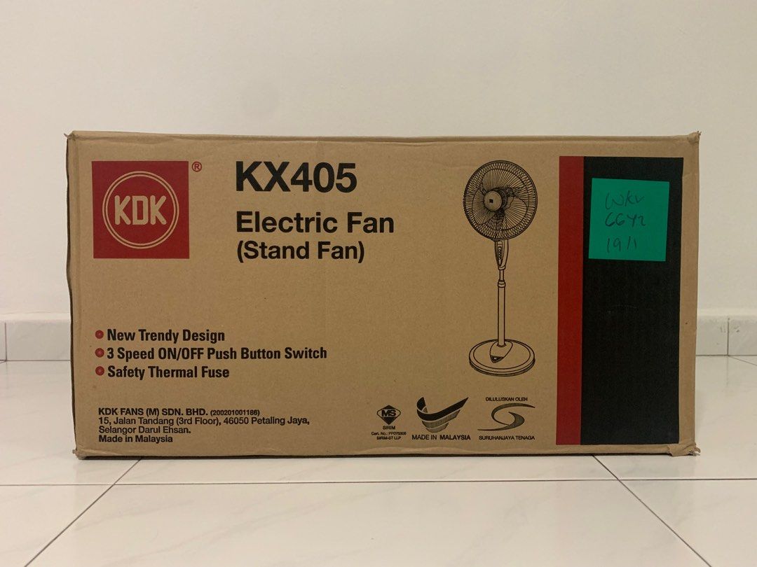 KDK KX405 Stand Fan, Furniture & Home Living, Lighting & Fans, Fans on Carousell