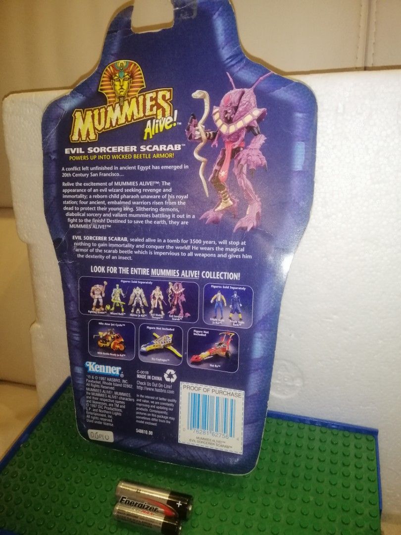 Kenner Mummies Alive cartoon network Evil Sorcerer Scarab (MISB ...