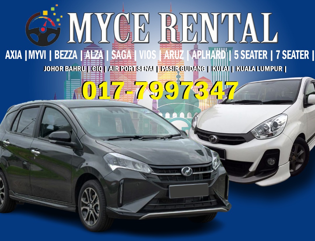KERETA SEWA MURAH JOHOR BAHRU, Cars, Vehicle Rentals on Carousell