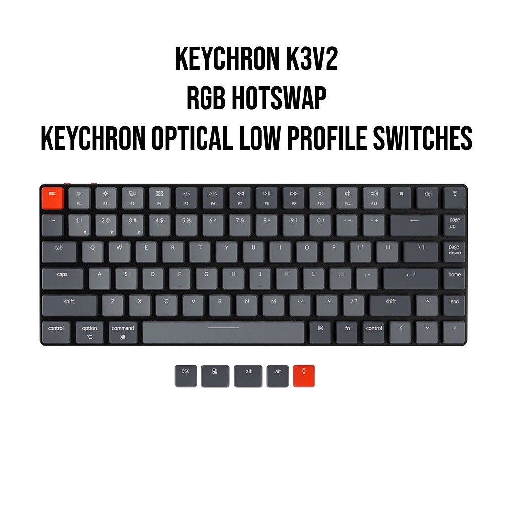 Keychron K3V2 Optical Low Profile Blue Switch, Computers & Tech, Parts ...