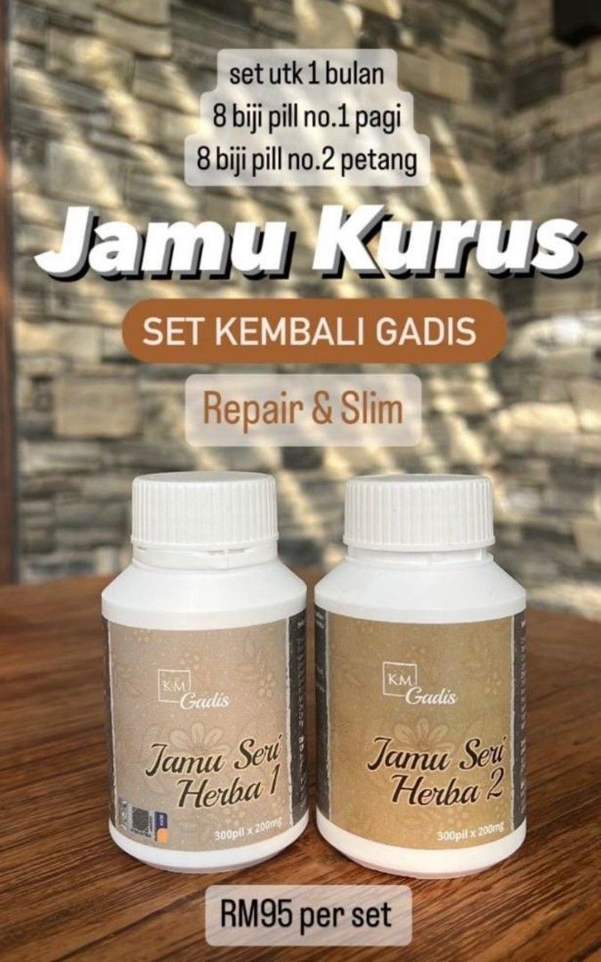 KM GADIS, JAMU SERI HERBA, Beauty & Personal Care, Bath & Body, Body ...