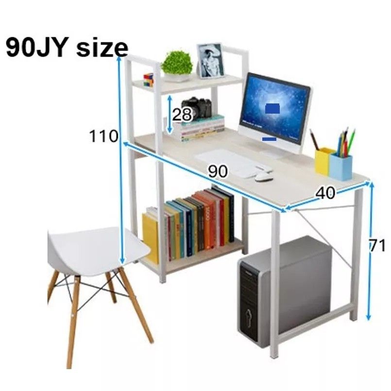 L shaped Study Table, Furniture & Home Living, Furniture, Tables & Sets ...