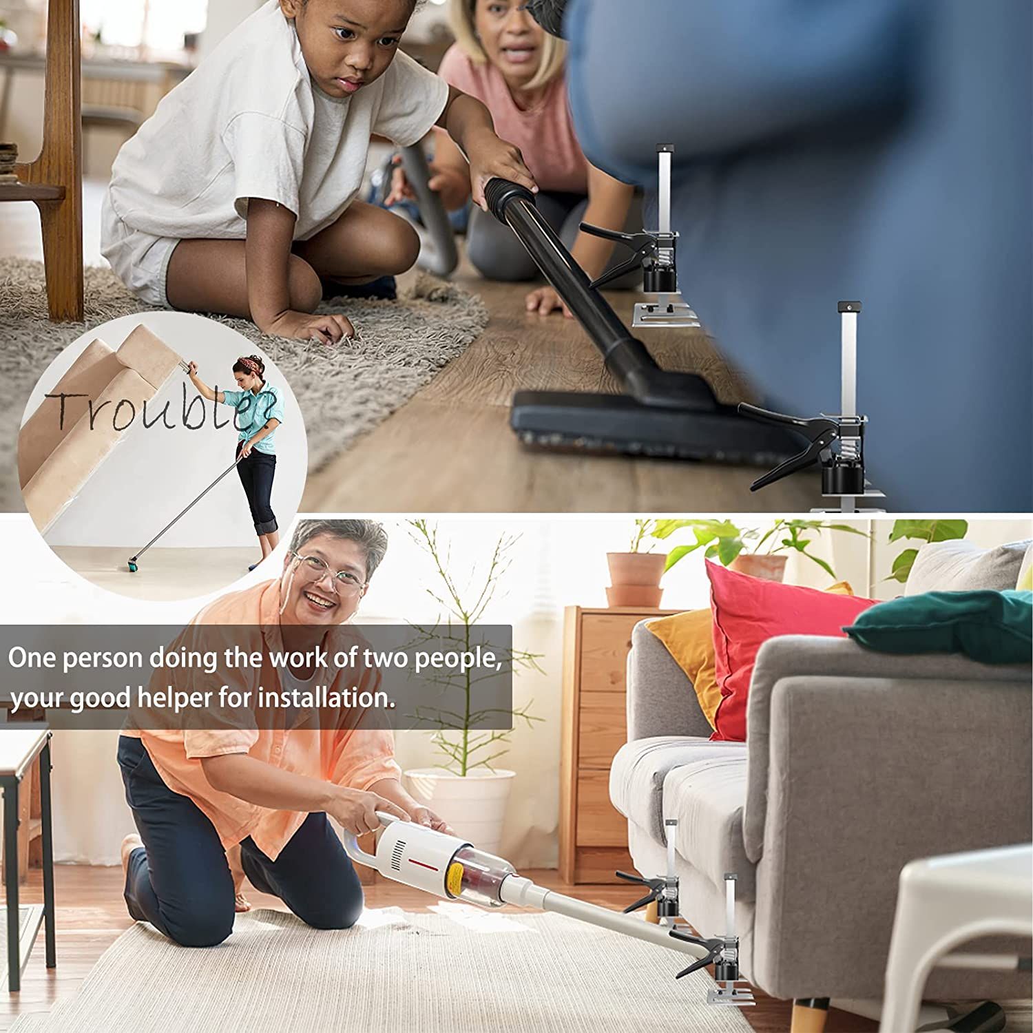 Labor Saving Arm Jack 2 Packs, 12-inch Arm Tool Lift, Drywall Lift ...