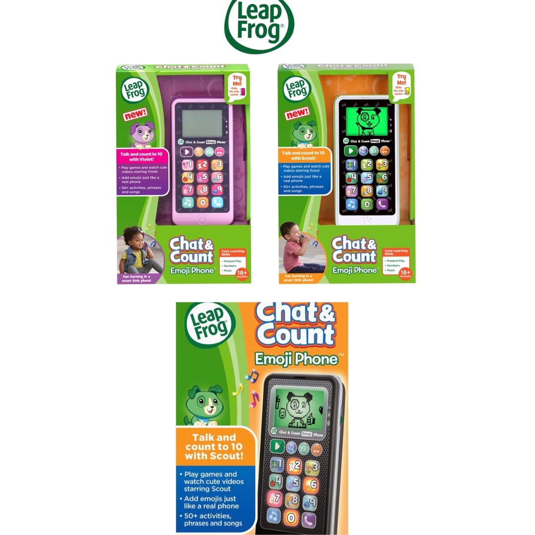 [Brand New] LeapFrog Chat and Count Emoji Phone, Babies & Kids, Infant ...