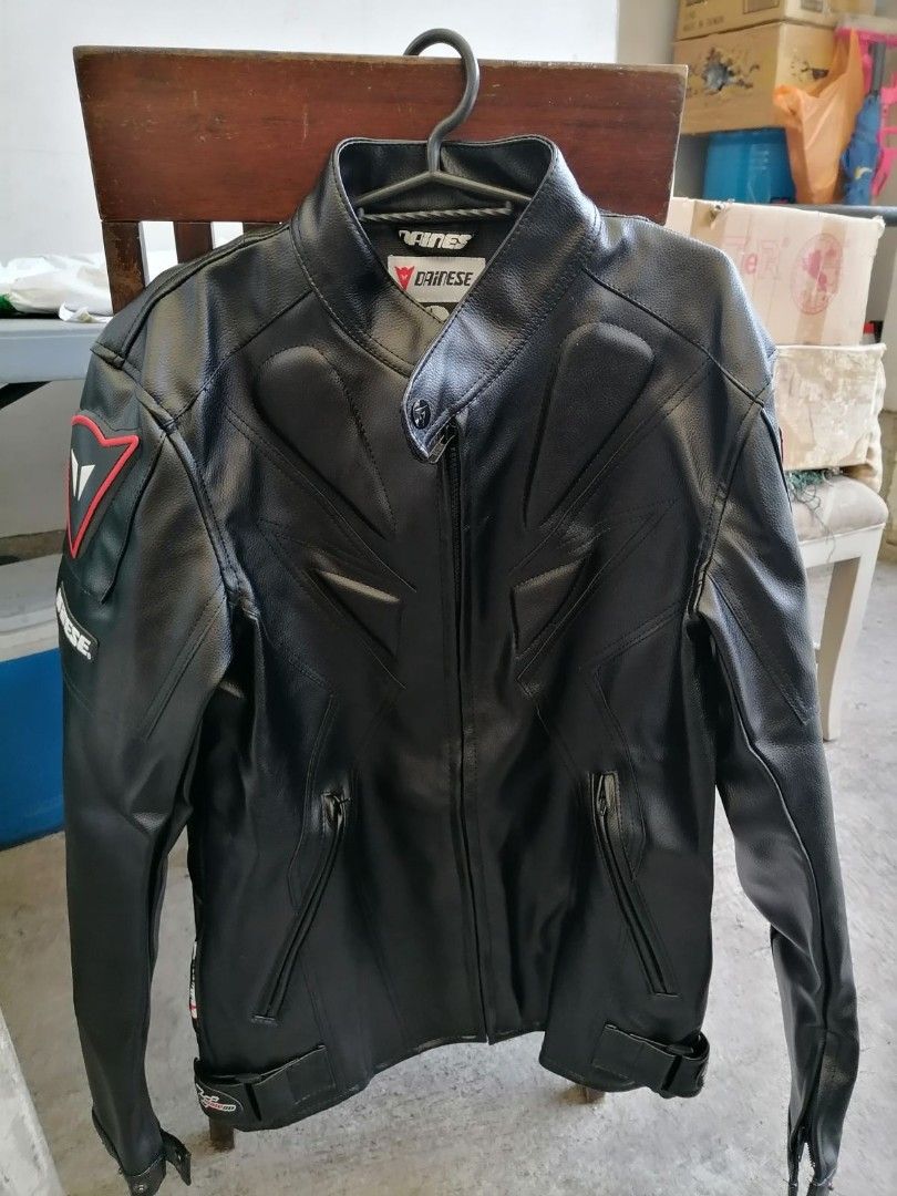 Leather Motor Jacket on Carousell