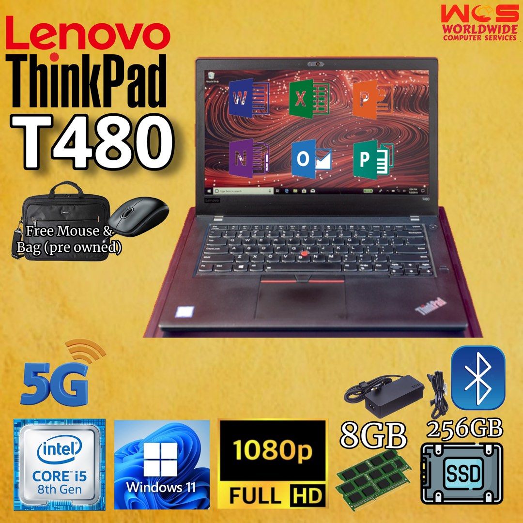 Lenovo Laptop T480, Computers & Tech, Laptops & Notebooks on Carousell