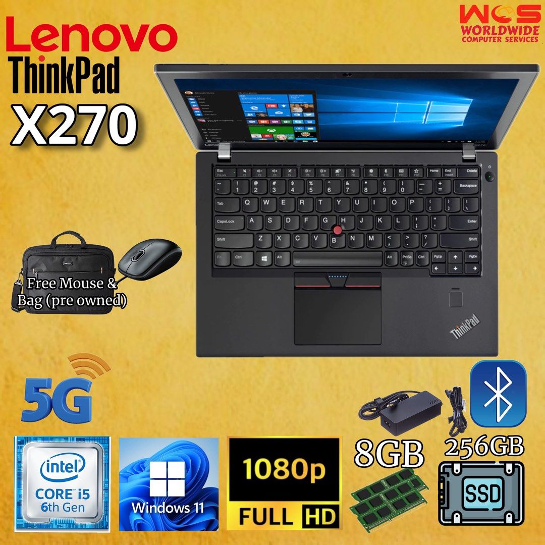 Lenovo ThinkPad X270, Computers & Tech, Laptops & Notebooks on Carousell