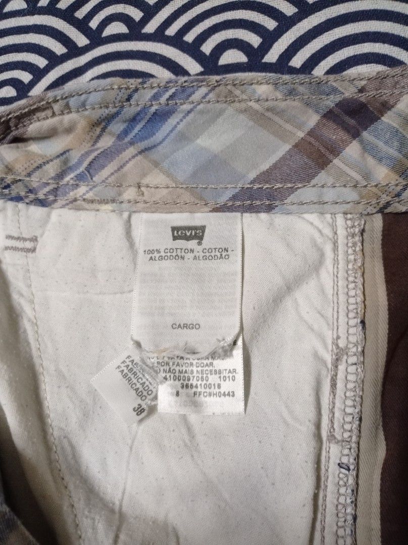 Levi's white tag multi pocket stripe original levis 501 cargo vintage ...
