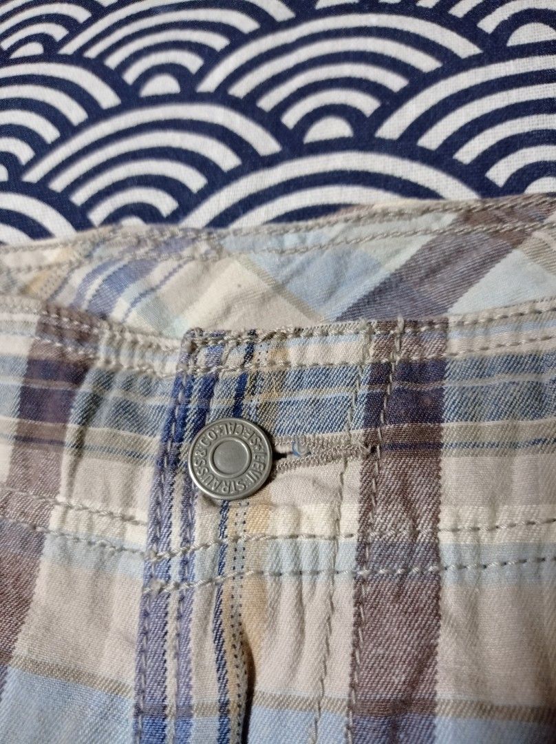 Levi's white tag multi pocket stripe original levis 501 cargo vintage ...