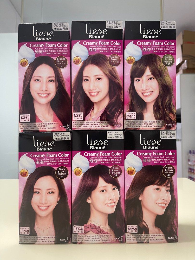 LIESE BLAUNE CREAMY FOAM COLOR GREY HAIR COVERAGE, Beauty & Personal ...