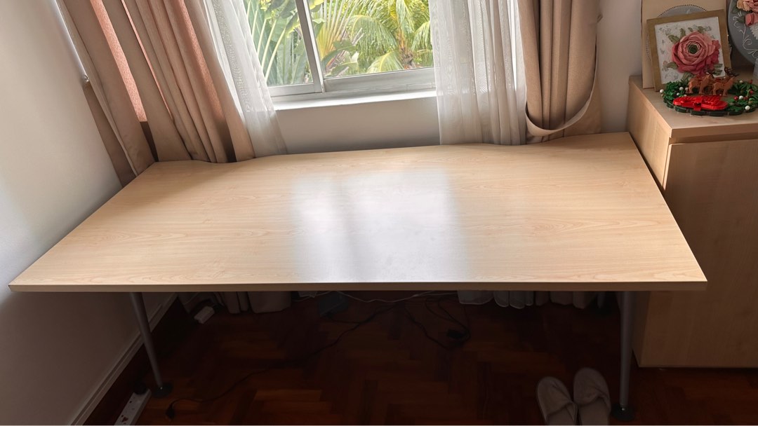 Long Office table, Furniture & Home Living, Furniture, Tables & Sets on ...