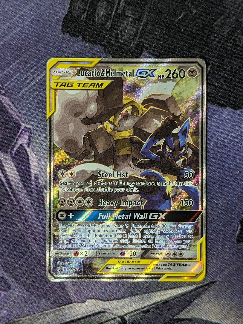 Lucario & Melmetal GX Tag Team Alternate ART AA Promo eeveelution Full ...