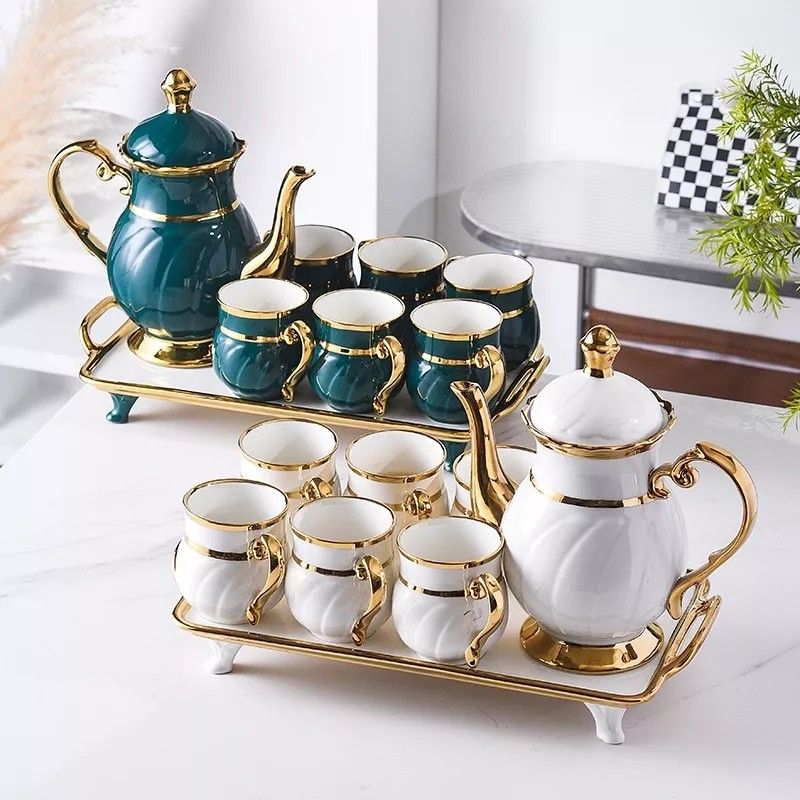 Luxury Tea Set 8 In 1, Furniture & Home Living, Kitchenware & Tableware ...