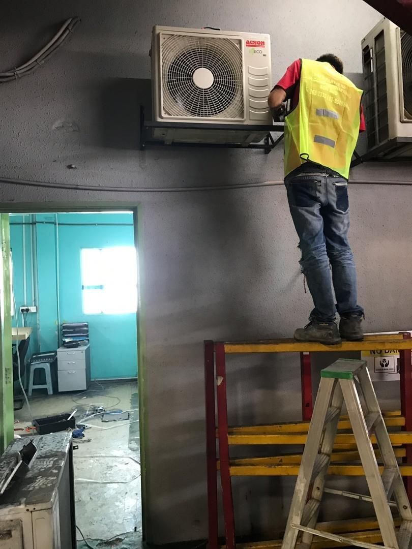 Maintenance services AirCond Repair installation Cassette Exposed VRV VRF System Electric Wiring ...