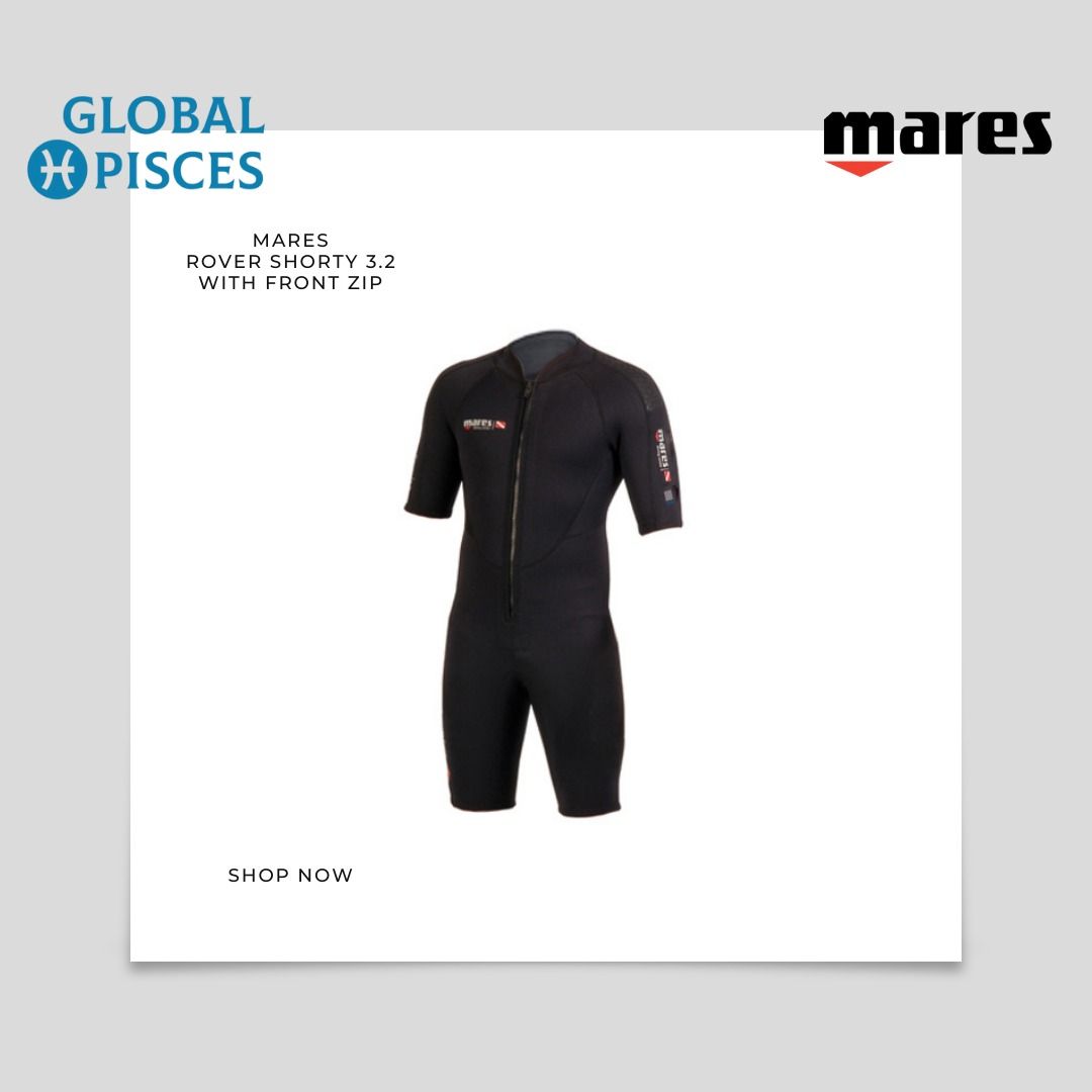 Mares Rover Shorty 3.2 with Front Zip, Sports Equipment, Sports & Games ...