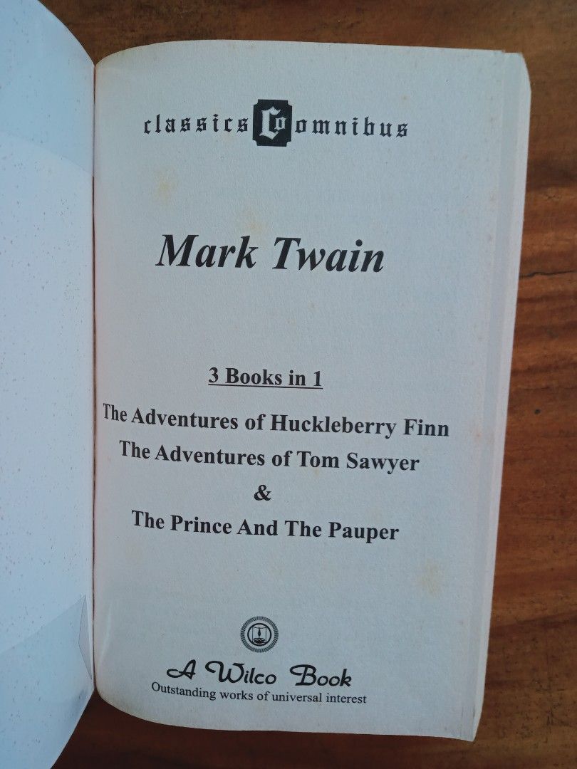 Mark Twain (3 books in 1), Hobbies & Toys, Books & Magazines, Fiction ...