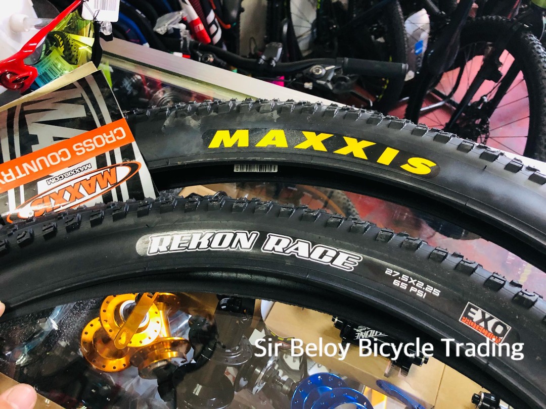 Maxxis Rekon Race 27.5x2.25 Wired Black EXO MTB Tires on Carousell