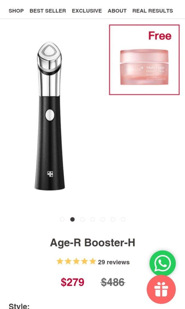 Medicube Age-R anti Aging Device and triple deep erasing cream, Beauty ...