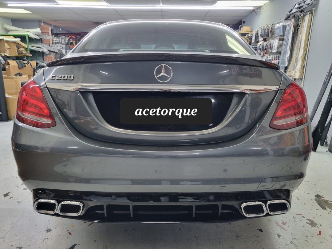Mercedes C180 Avantgarde W205 Rear Diffuser, Car Accessories ...