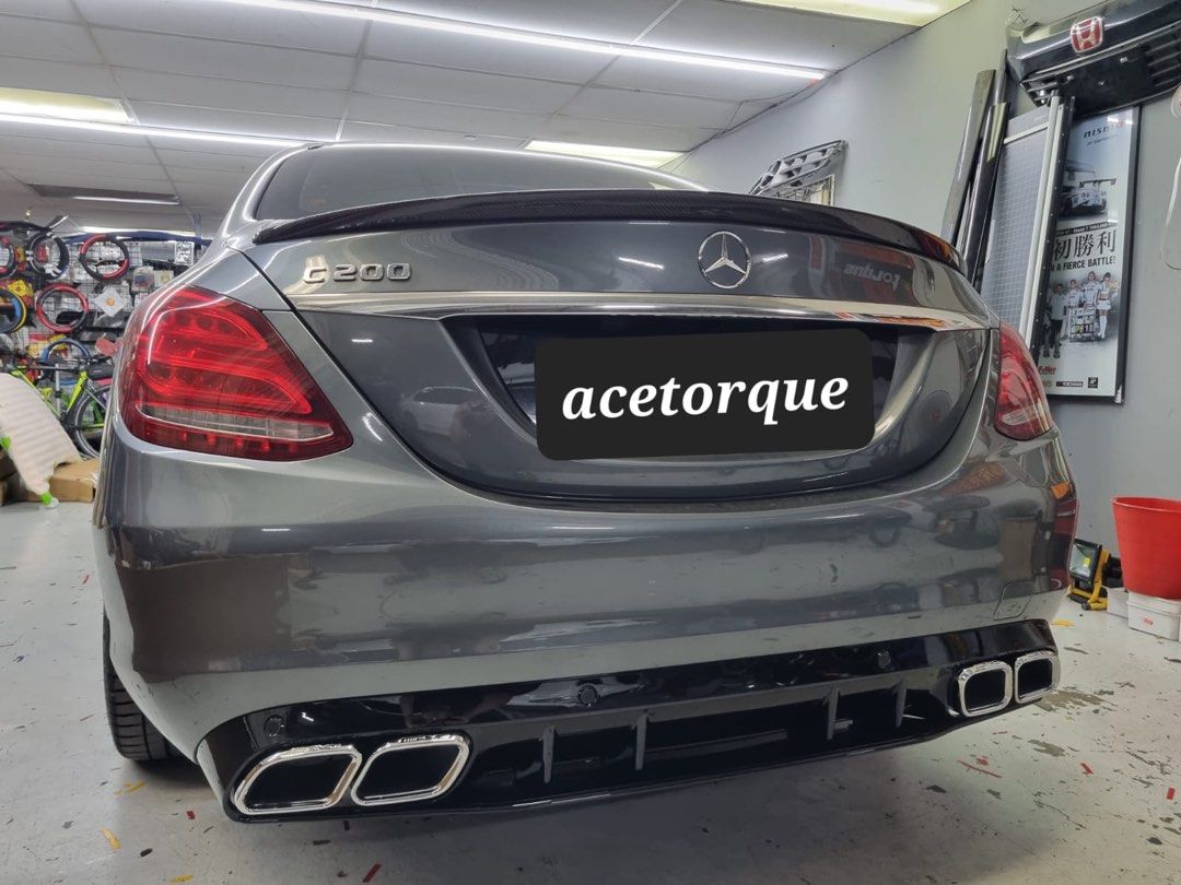 Mercedes C180 Avantgarde W205 Rear Diffuser, Car Accessories ...