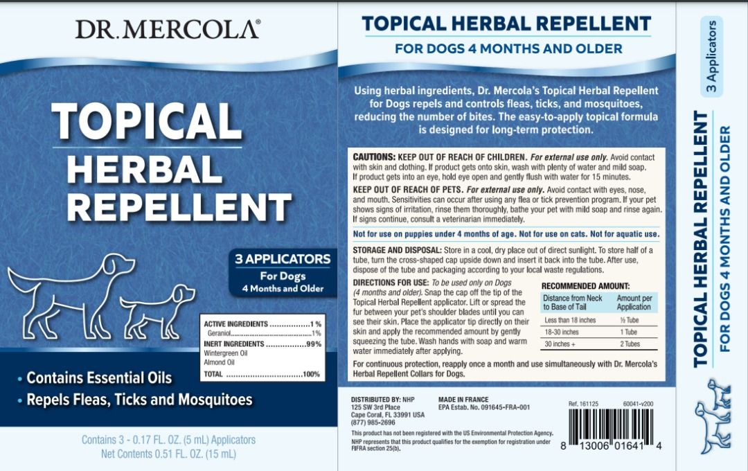 Mercola Healthy Pets, Dr Karen Becker Spot On Topical Herbal Repellent ...