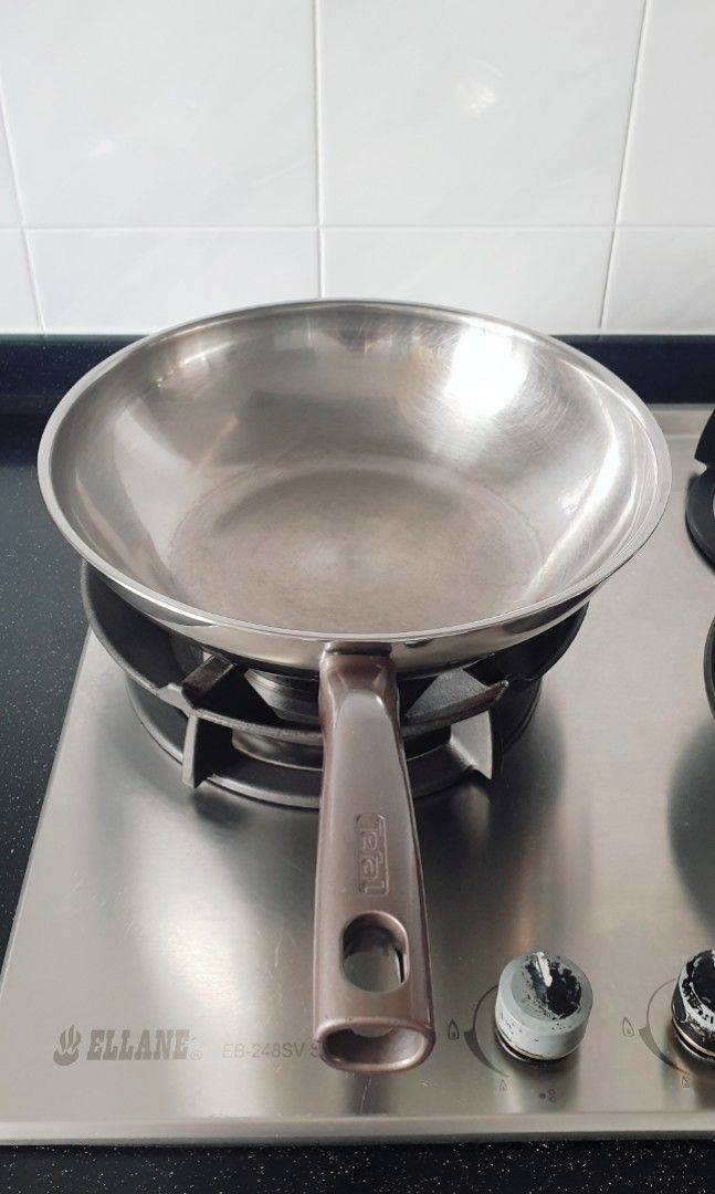 Tefal Stainless Steel Pan 28cm, Furniture & Home Living, Kitchenware ...