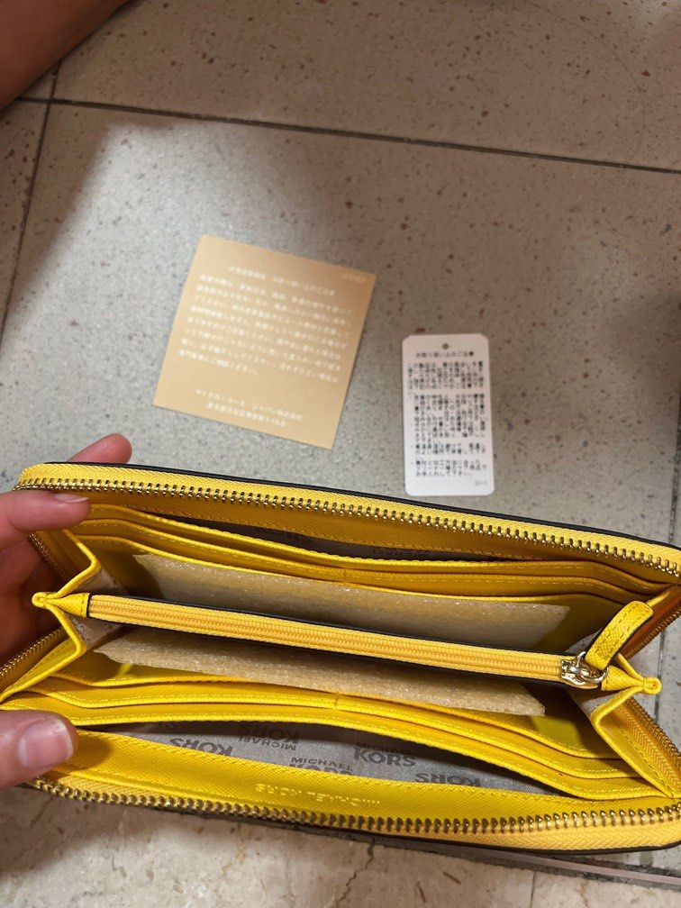 Michael Kors Long Wallet - Yellow, Women's Fashion, Bags & Wallets ...