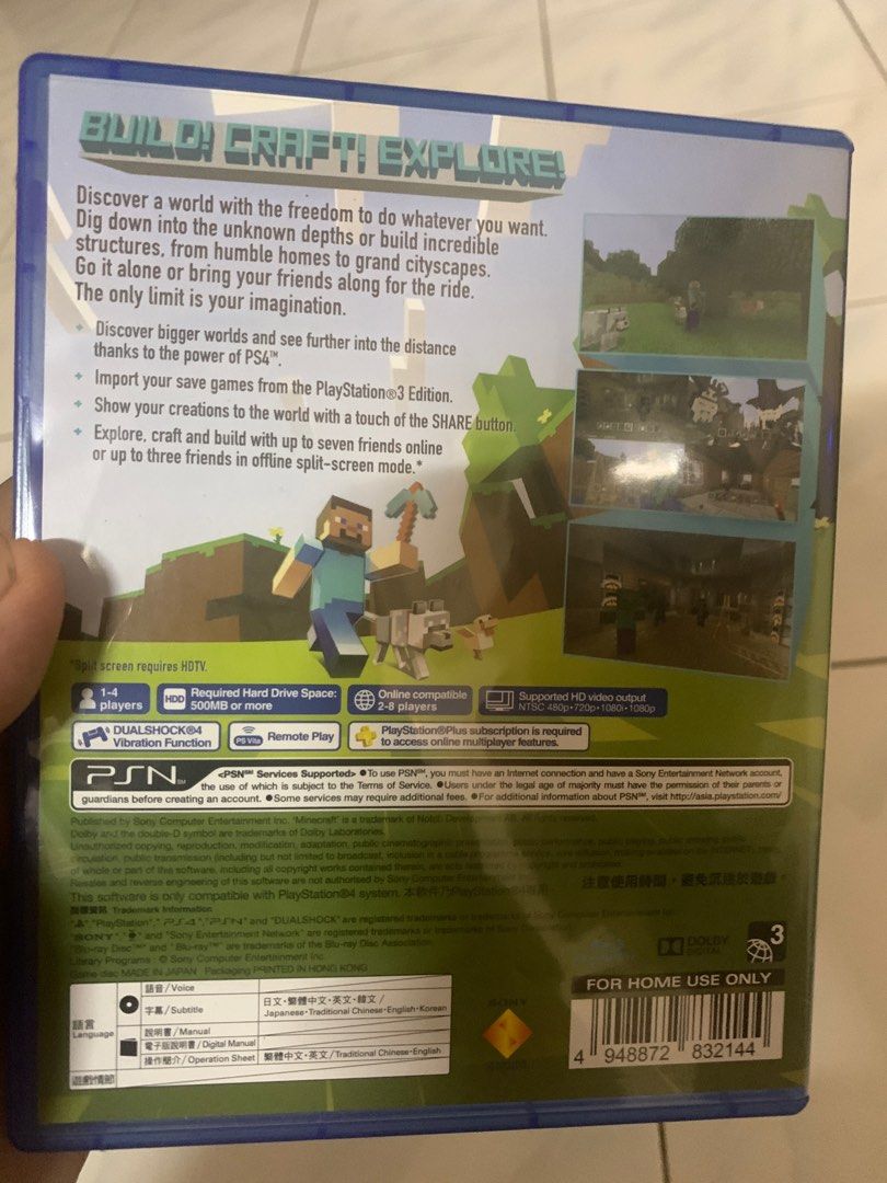 Minecraft playstation Edition, Video Gaming, Video Games, PlayStation ...