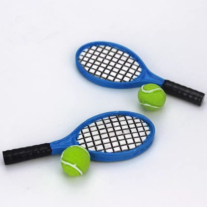Miniature Tennis Ball / Racket Display, Hobbies & Toys, Toys & Games on ...