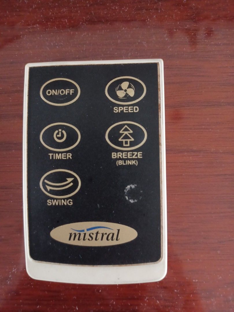 Mistral fan remote controller, TV & Home Appliances, Electrical ...