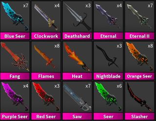 MM2 GODLY/ANCIENT WEAPONS, Video Gaming, Gaming Accessories, In-Game ...