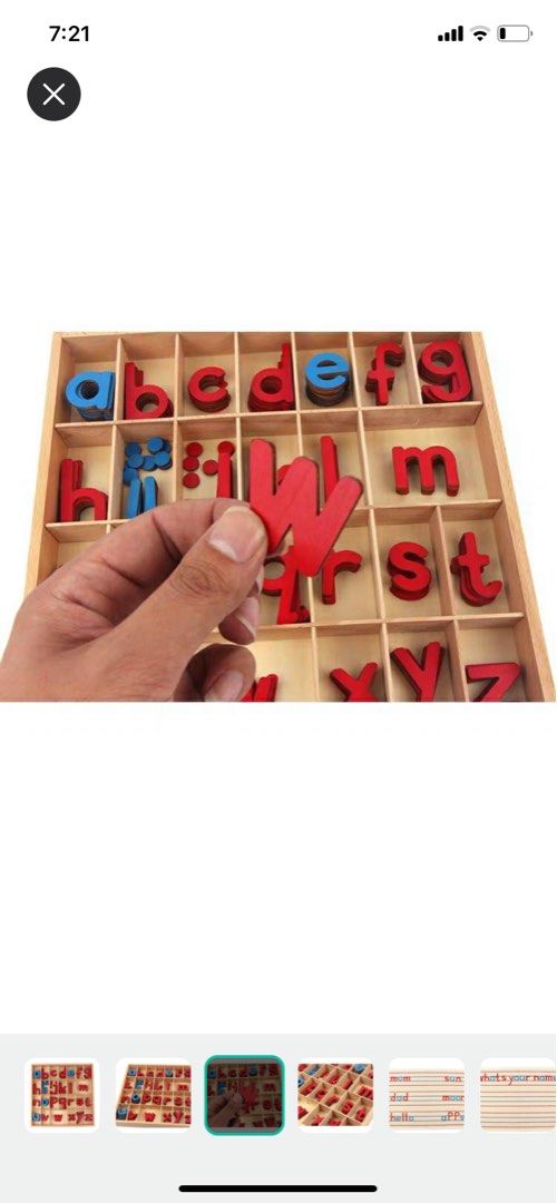Montessori moveable alphabets, Hobbies & Toys, Toys & Games on Carousell