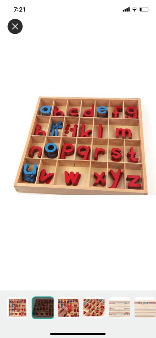 Montessori moveable alphabets, Hobbies & Toys, Toys & Games on Carousell