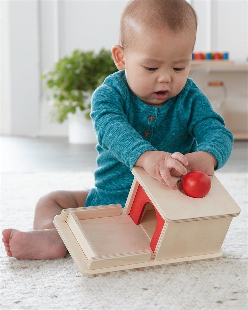Montessori Object Permanence Box, Babies & Kids, Infant Playtime on ...