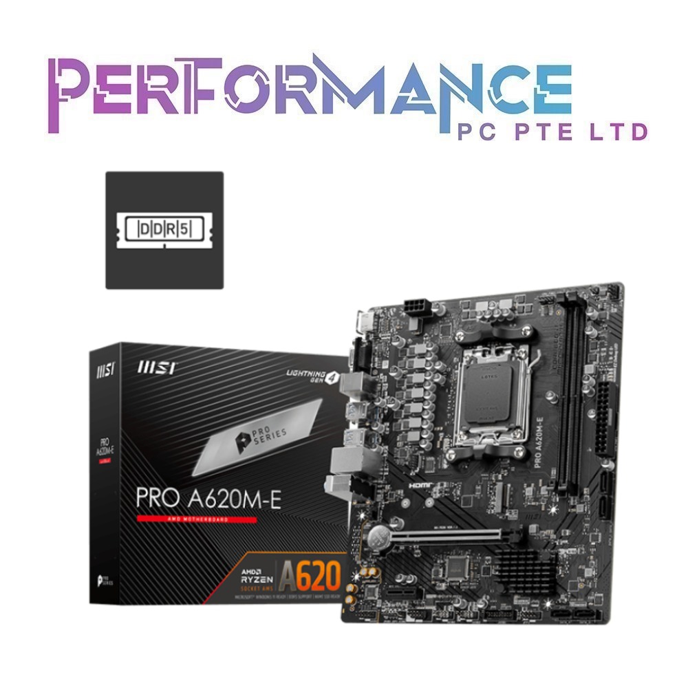 MSI PRO A620M-E A620ME A 620M-E A 620ME DDR5 mATX Motherboard (3 YEARS ...