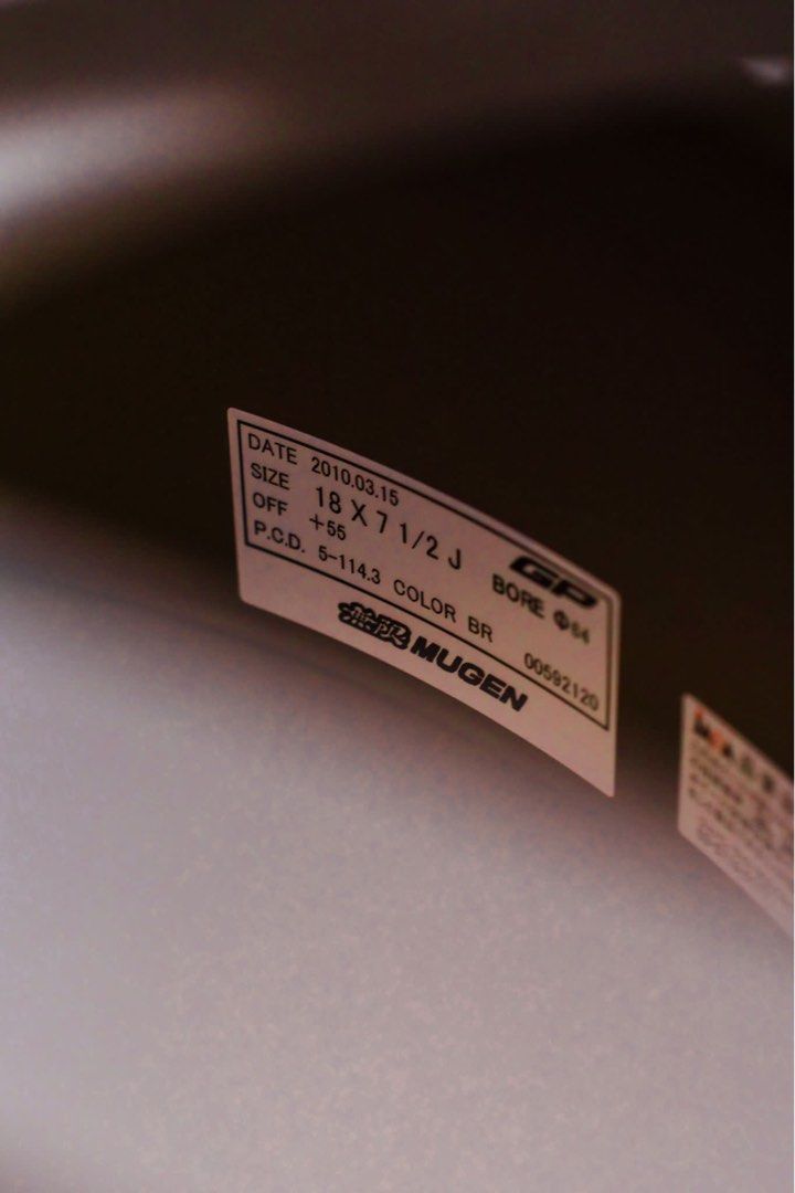 Mugen GP Forged Rims Volk Racing FD2R Honda CL7R DC5R FN2R Type R, Car ...