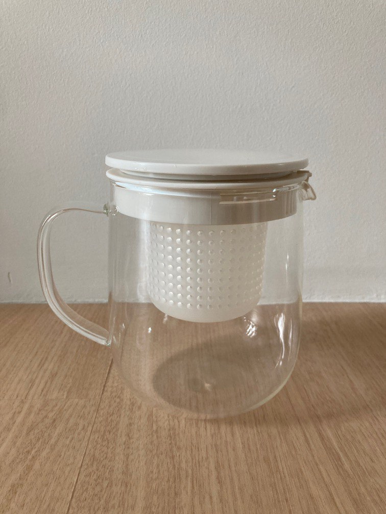 Muji glass tea teapot with infuser, Furniture & Home Living ...
