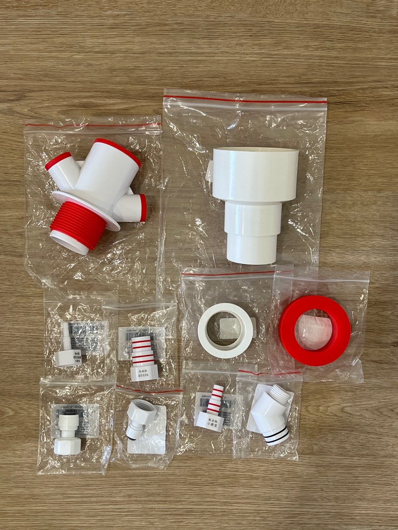 Multi-head water drainage pipes set, Furniture & Home Living, Bathroom ...