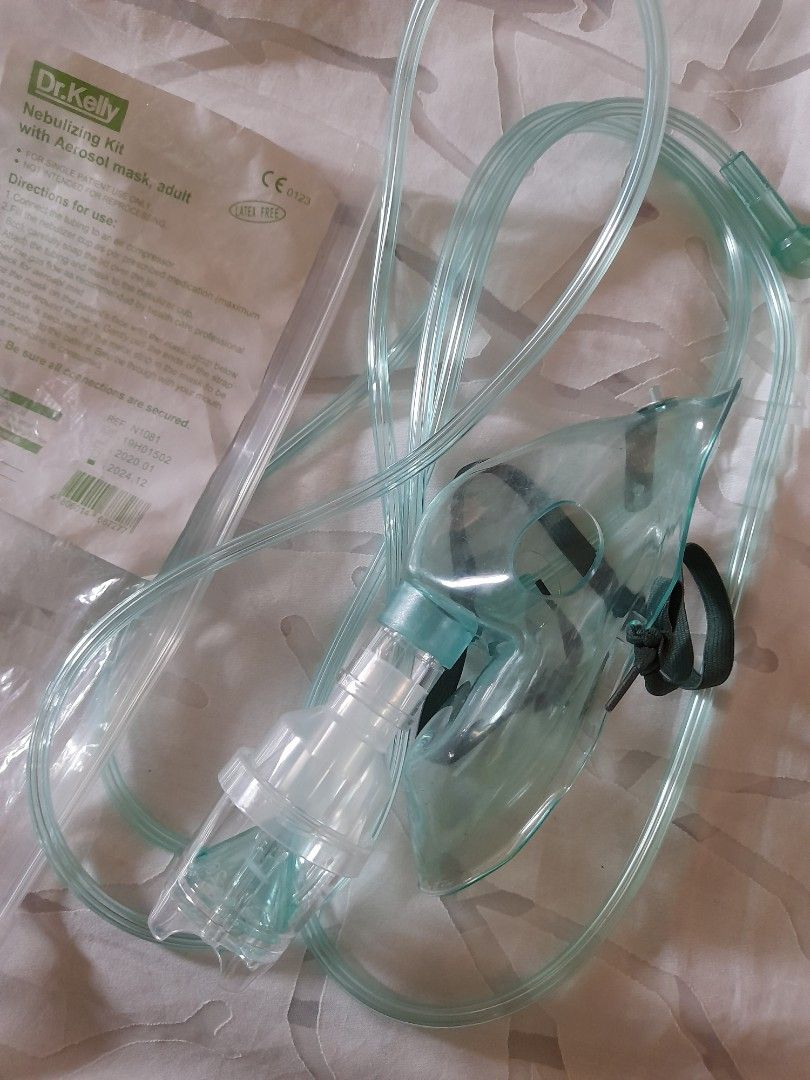 Nebulizing kit with Aerosol mask adult on Carousell