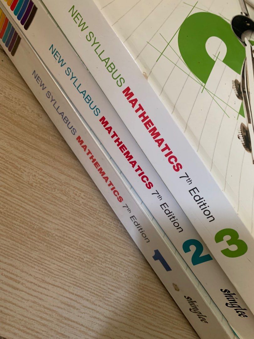 New Syllabus Mathematics 7th Edition 1, 2, 3 Shinglee TAKE ALL FOR 1000 ...