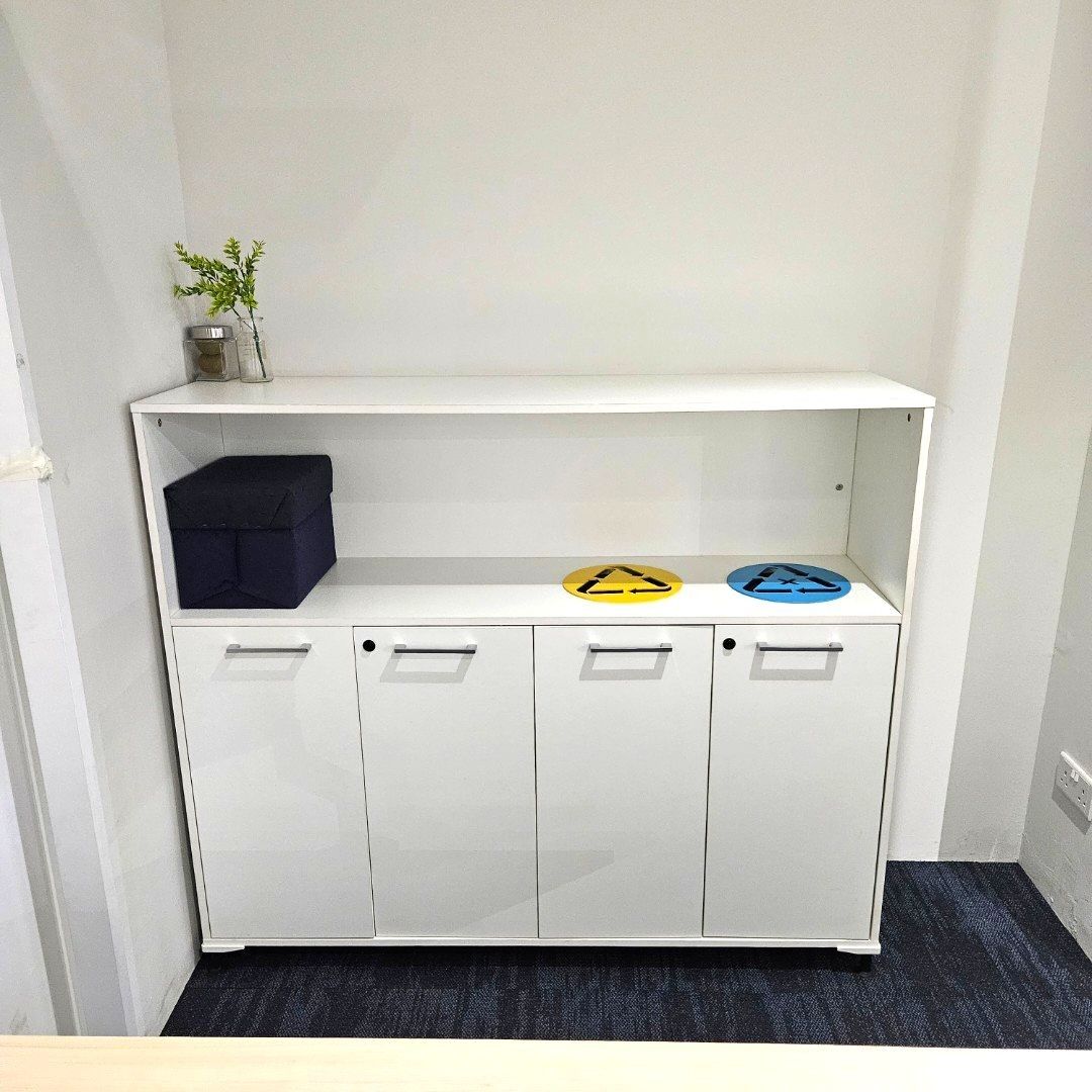 Office Plaza Recycling Bin Filing Cabinet [1 Unit Left], Furniture ...
