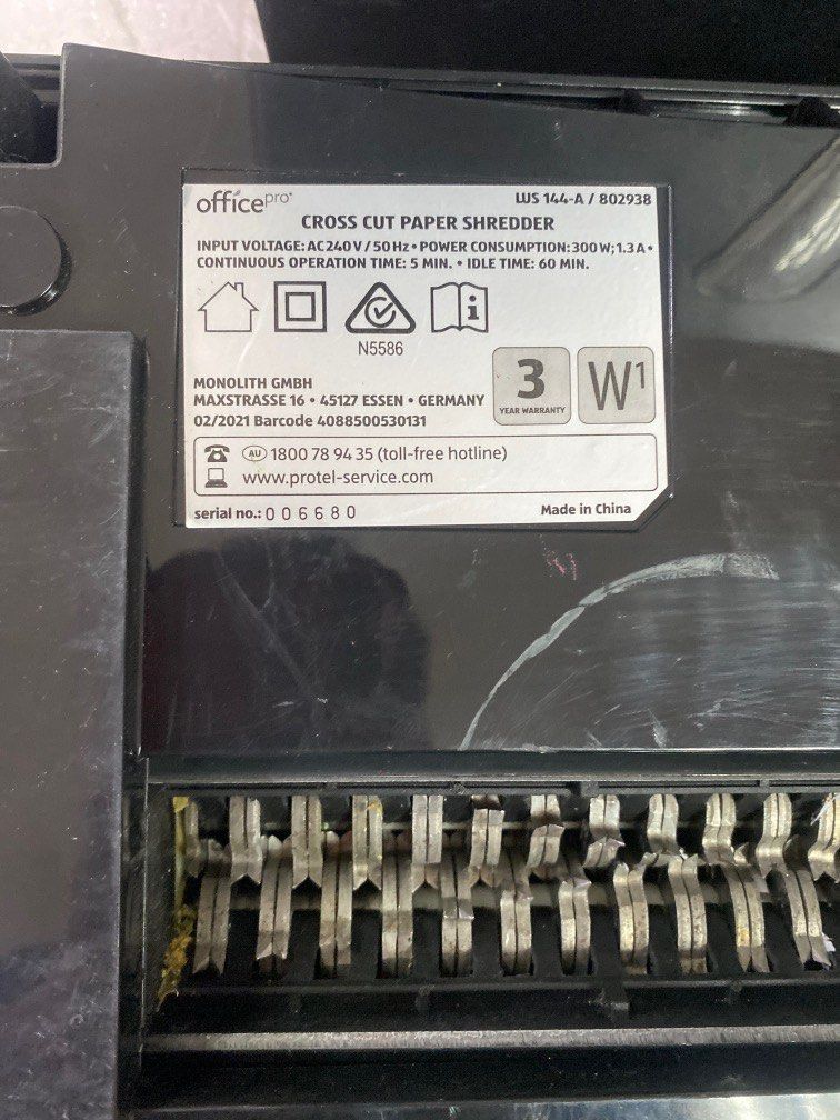 OfficePro Paper Shredder Heavy Duty, Furniture & Home Living, Office ...