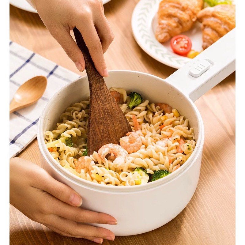 Olayks Multi-function Mini Electric Cooker Hot Pot Noodle Pot Electric Rice Cooker Soup Pot 1.5L ...