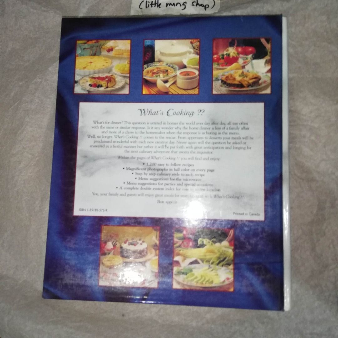 Original What’s Cooking ? Volume 2 Cook Book hardcover, Hobbies & Toys ...