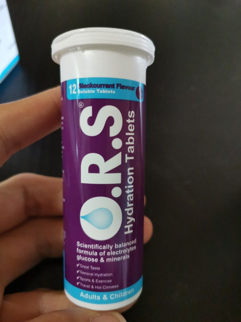 ORS hydration tablets, Health & Nutrition, Health Supplements, Vitamins ...