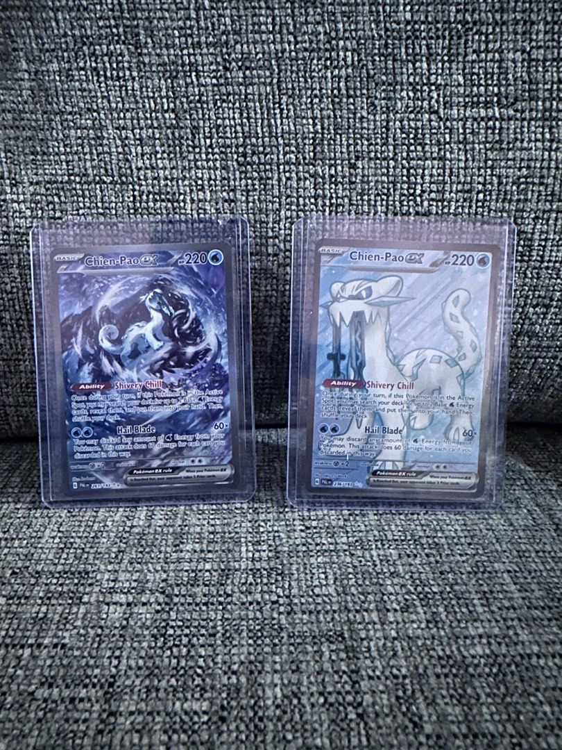 Paldea Evolved Chien Pao EX SIR and Chien Pao EX FA, Hobbies & Toys ...