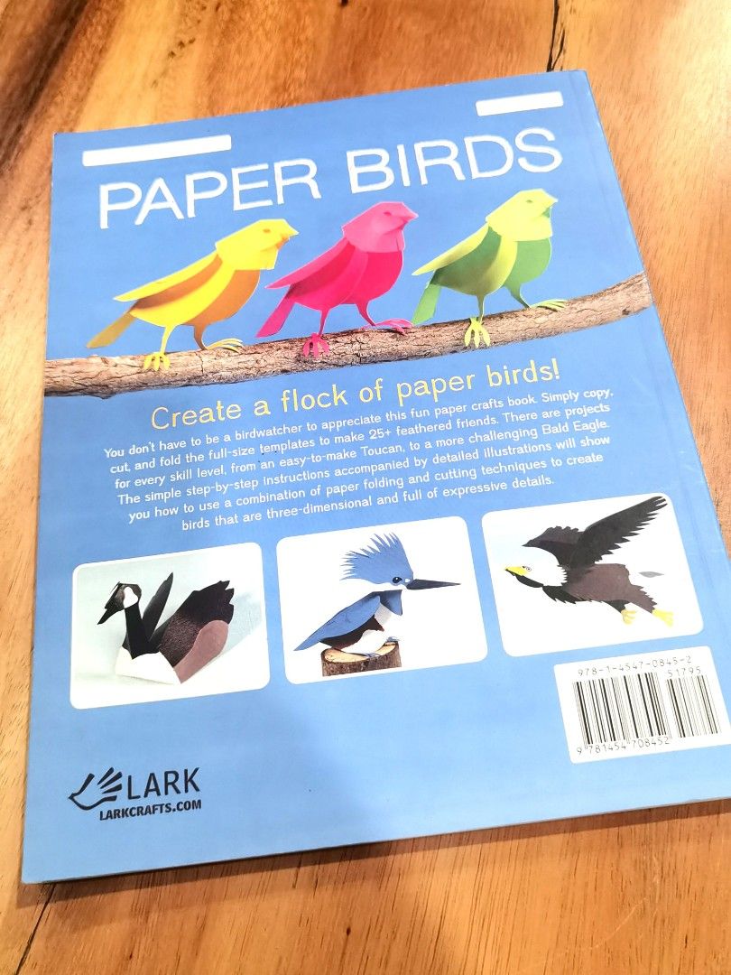Paper Birds 25 Projects to Copy Cut And Fold Art Craft Book By Hiroshi ...