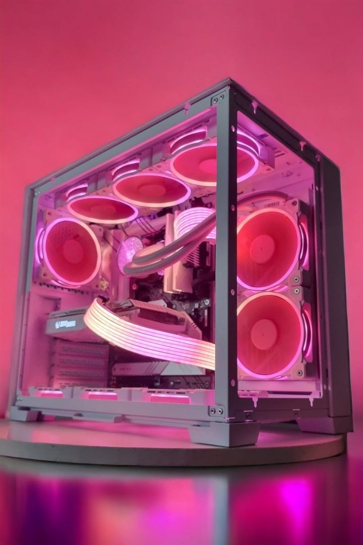 Pink Love Ryzen 5 7600X + ASUS Dual White RTX 4070 custom pc Gaming pc ...